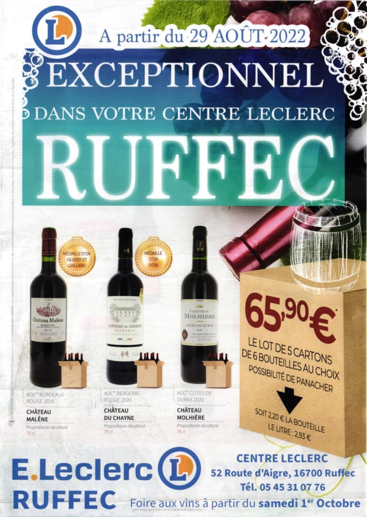 E. LECLERC - Exceptionnel dans votre centre leclerc ruffec